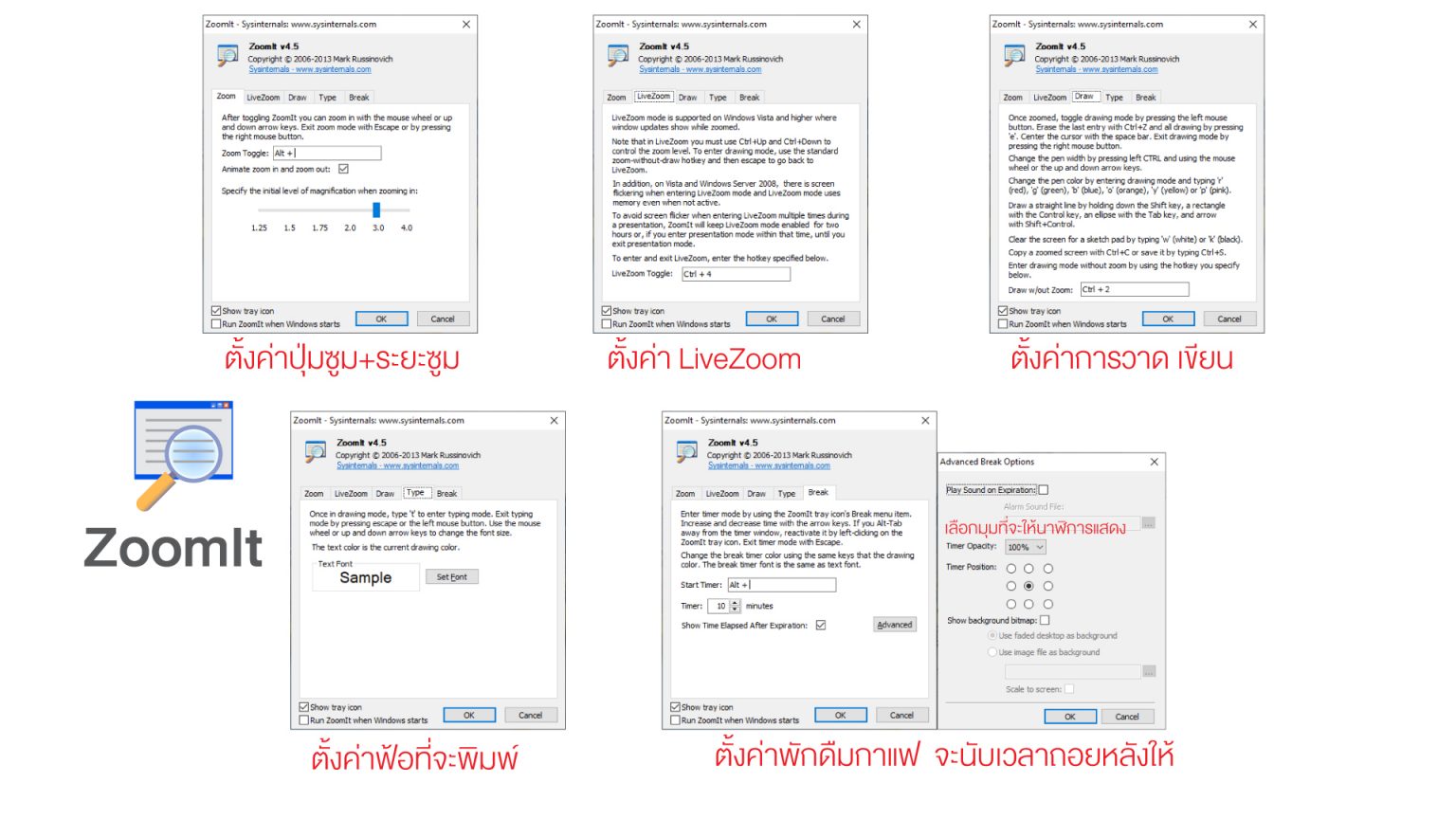 ZoomIt ซูม icon หน้าจอ เหมาะกับคอร์สออนไลน์ - Zenkoy